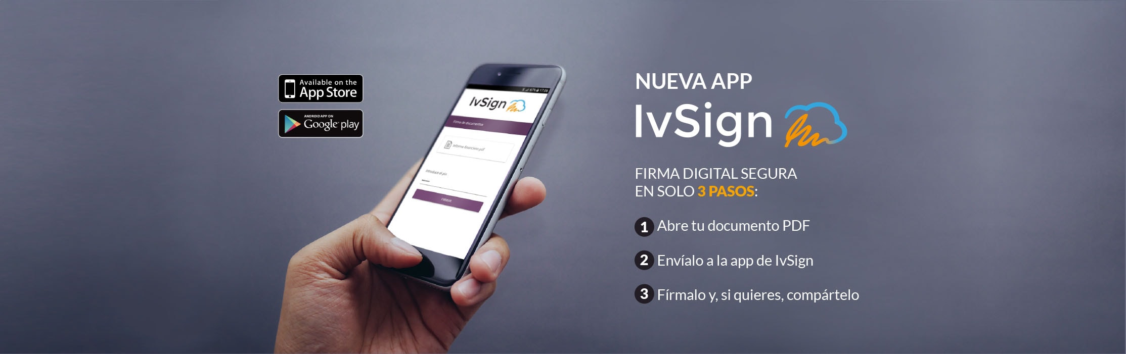 App IvSign - Firma digital segura - Signaturit - Ivnosys